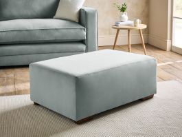 Macy Large Fabric Footstool | Custom Upholstery, UK Made